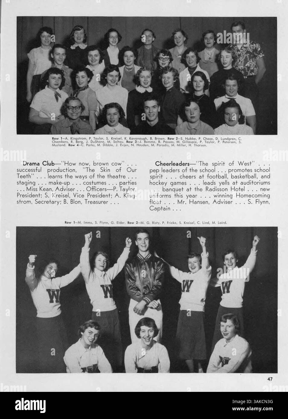 The 1952 'Hesperian' yearbook from West High School captures the key ...