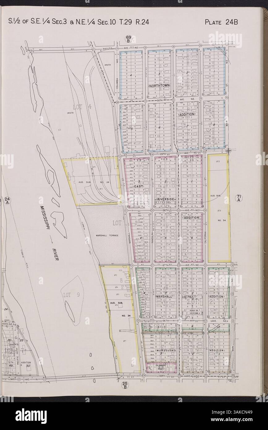 This 1940 atlas of Minneapolis contains a set of surveys and plats with ...