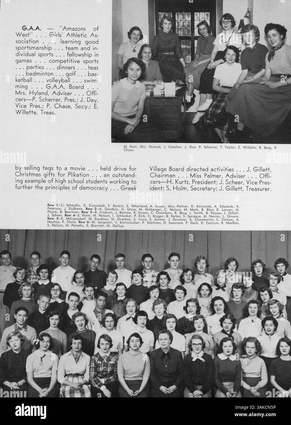 The 1952 'Hesperian' yearbook documents the diverse activities and ...