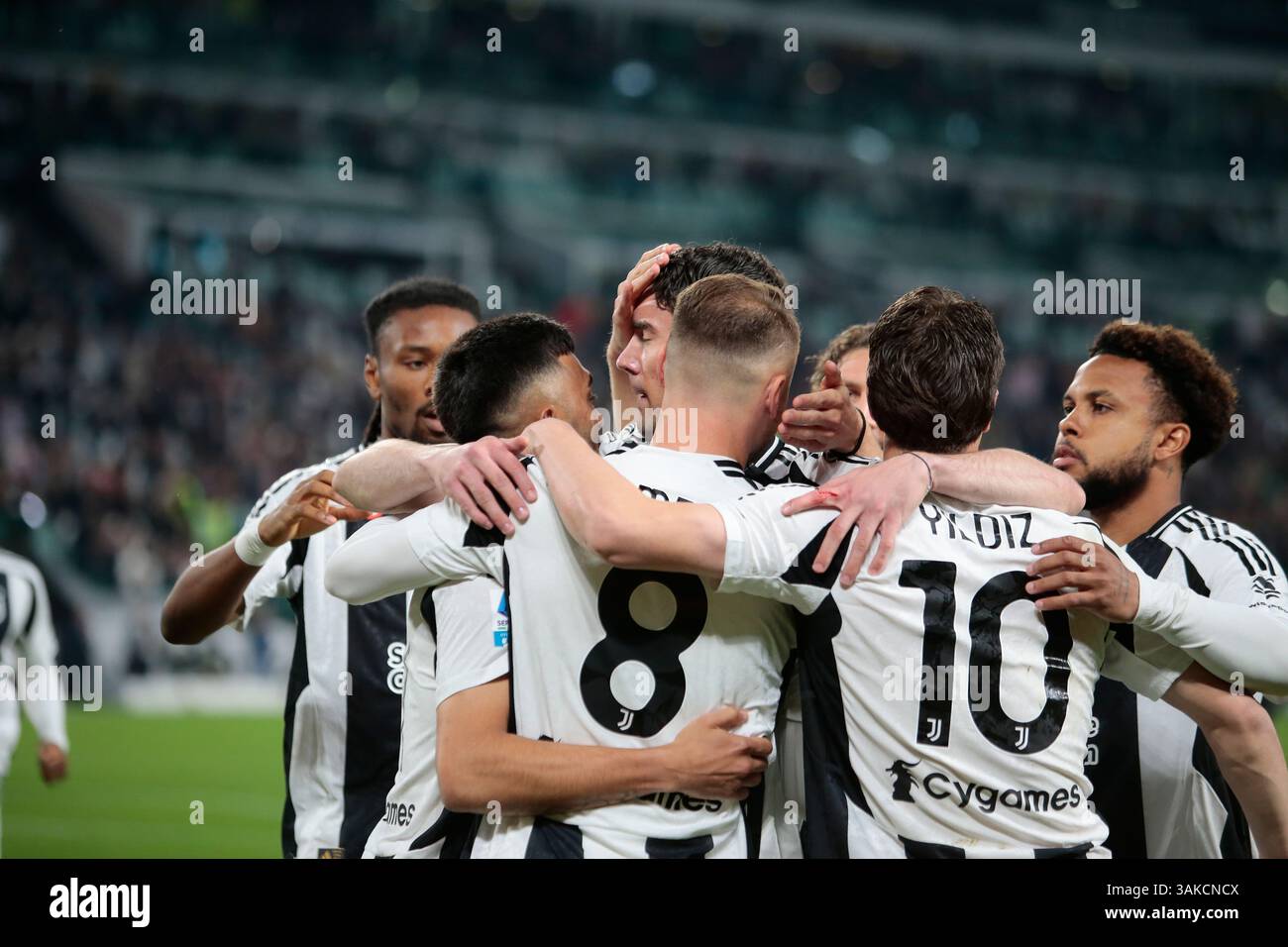 Turin, Italy. 12th Apr, 2025. Teun Koopmeiners of Juventus FC ...