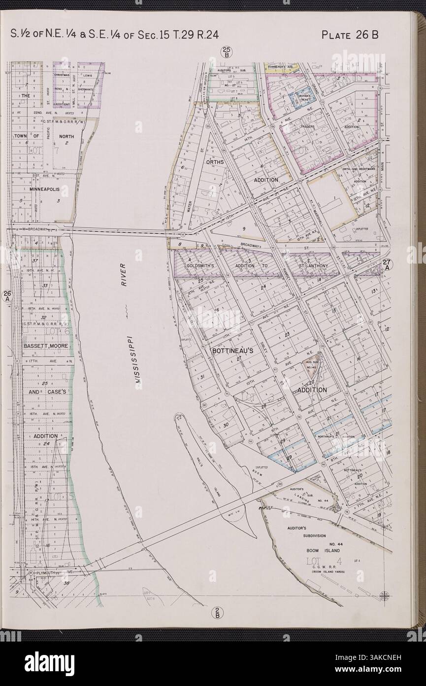A detailed 1940 atlas of Minneapolis, Minnesota, compiled from official ...