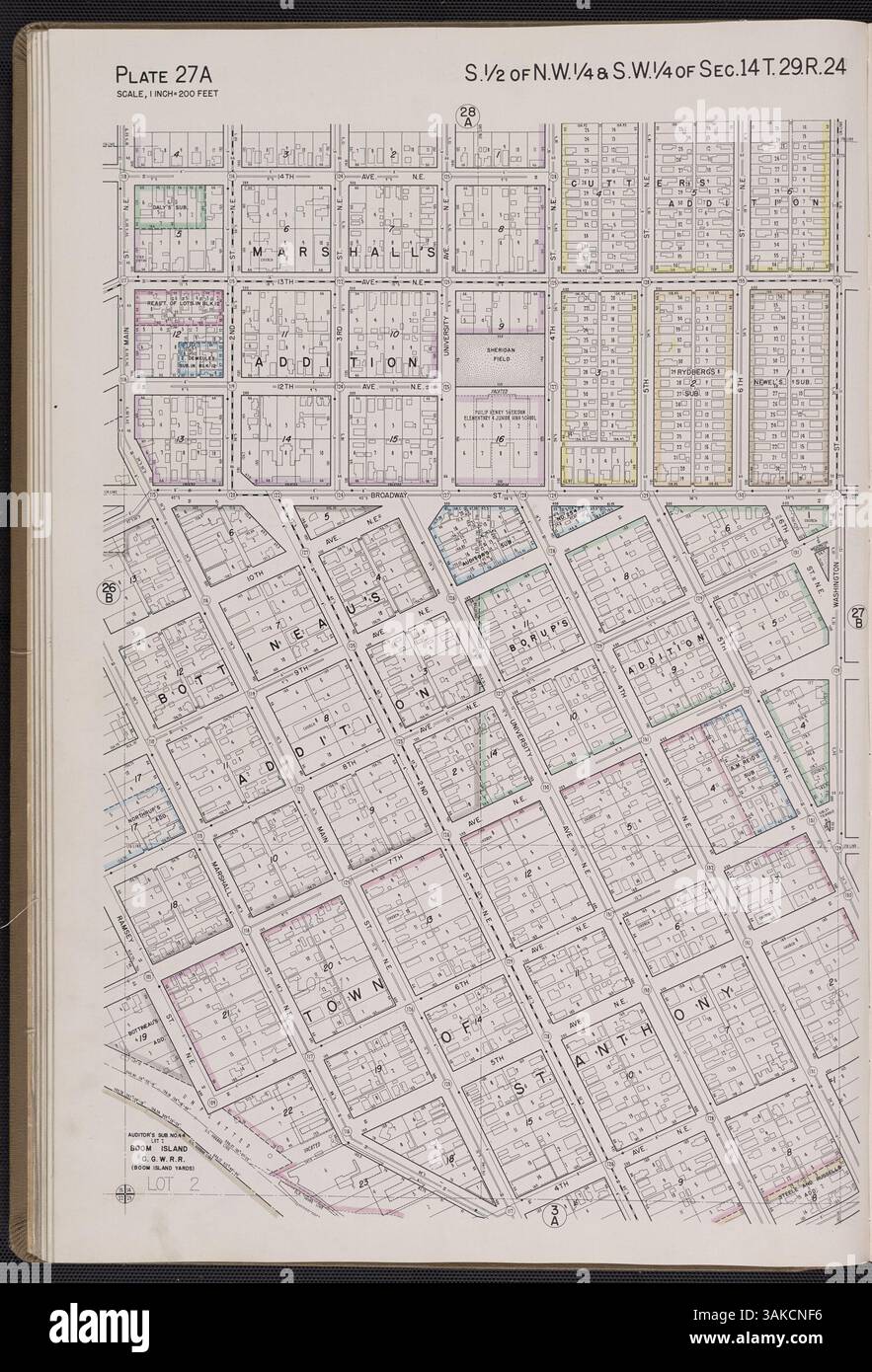 A detailed 1940 atlas of Minneapolis, Minnesota, compiled from official ...