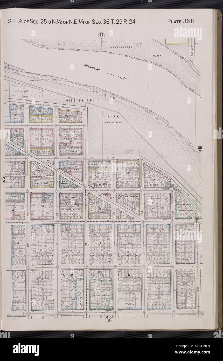 The 1940 Atlas of Minneapolis includes detailed surveys and plats of ...
