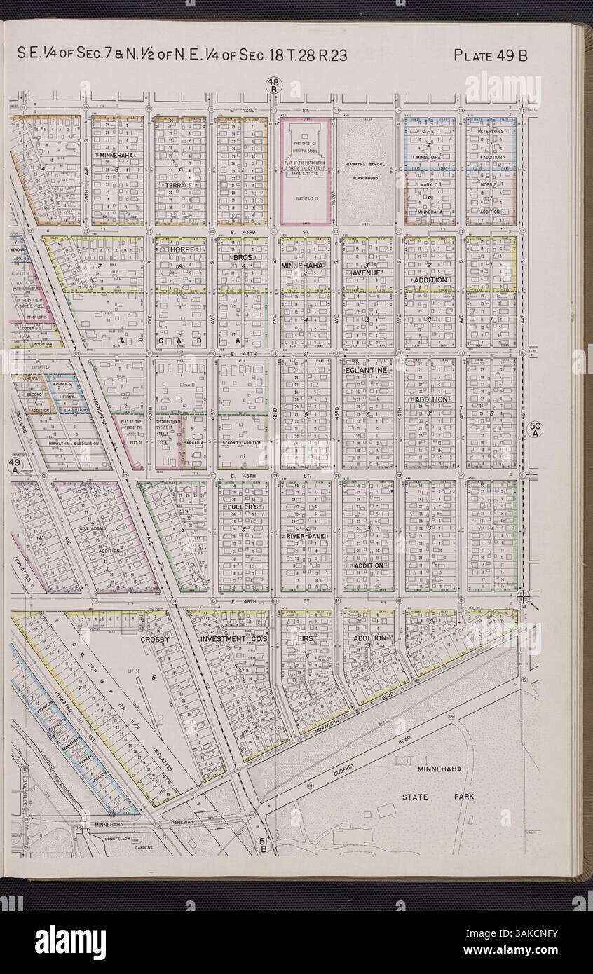This 1940 atlas of Minneapolis provides a complete set of surveys and ...