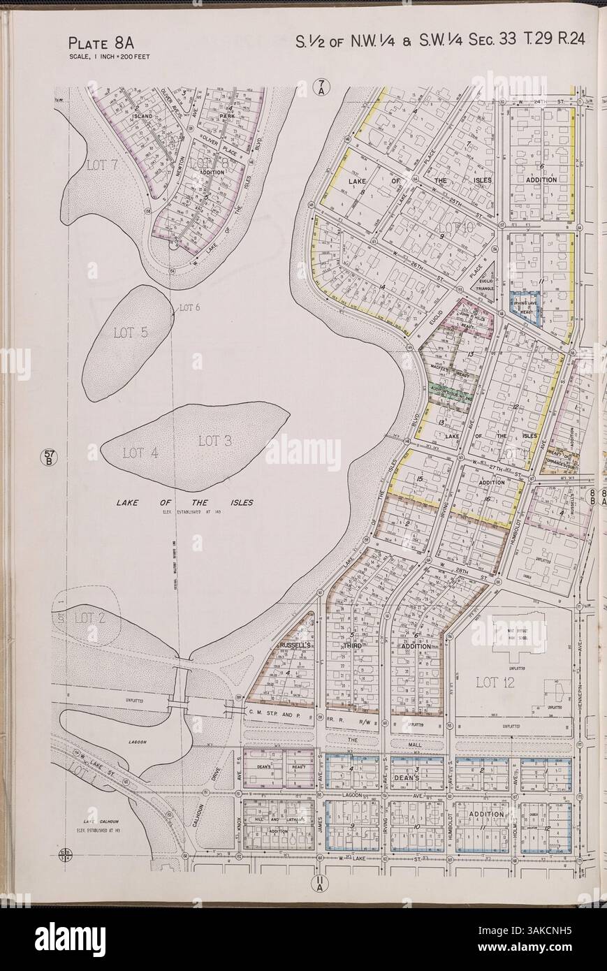 A detailed resource, this 1940 Minneapolis Atlas compiles surveys of ...