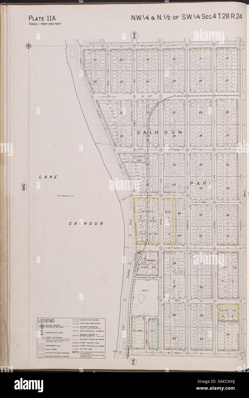 The 1940 Atlas of Minneapolis documents city properties with surveys ...