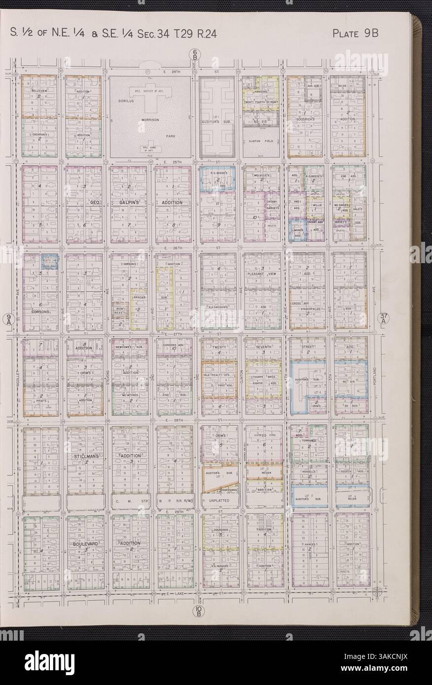 This detailed 1940 Atlas of Minneapolis maps properties, including ...
