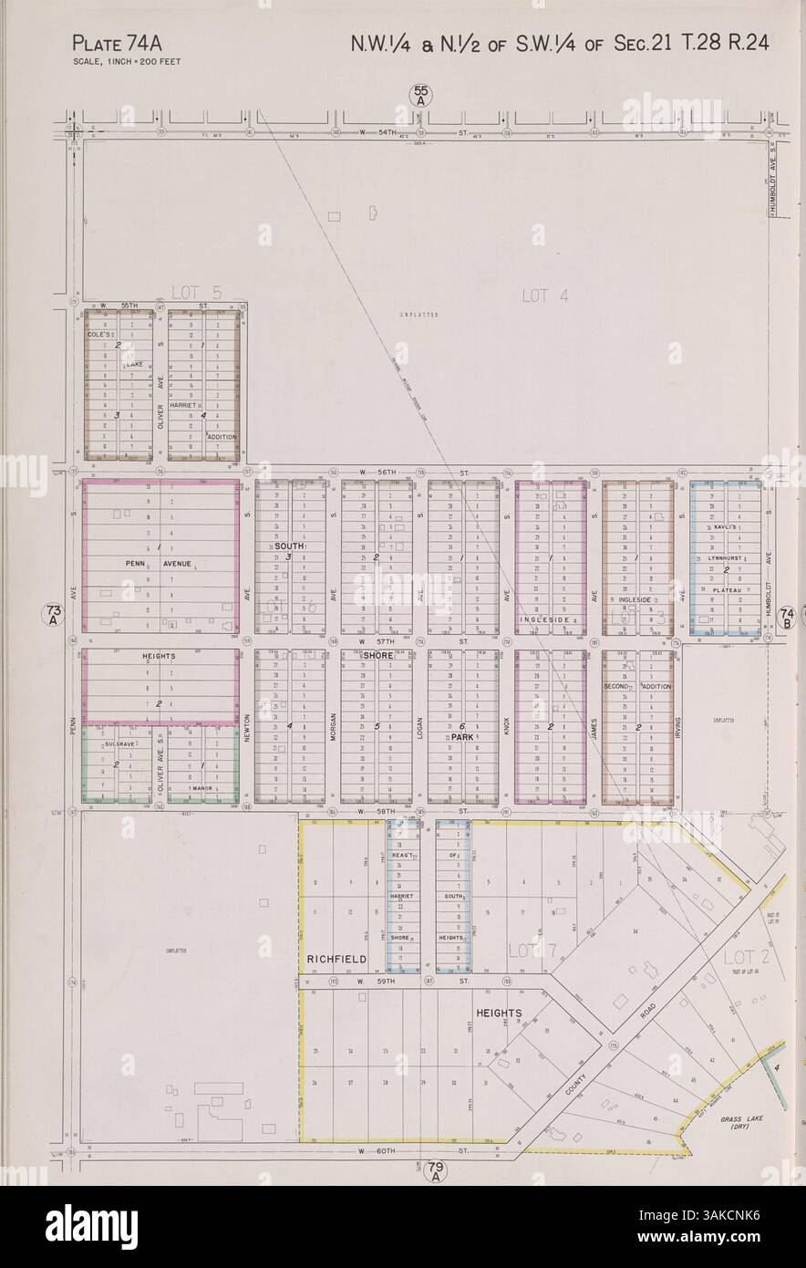 This 1940 atlas of Minneapolis presents official surveys of properties ...