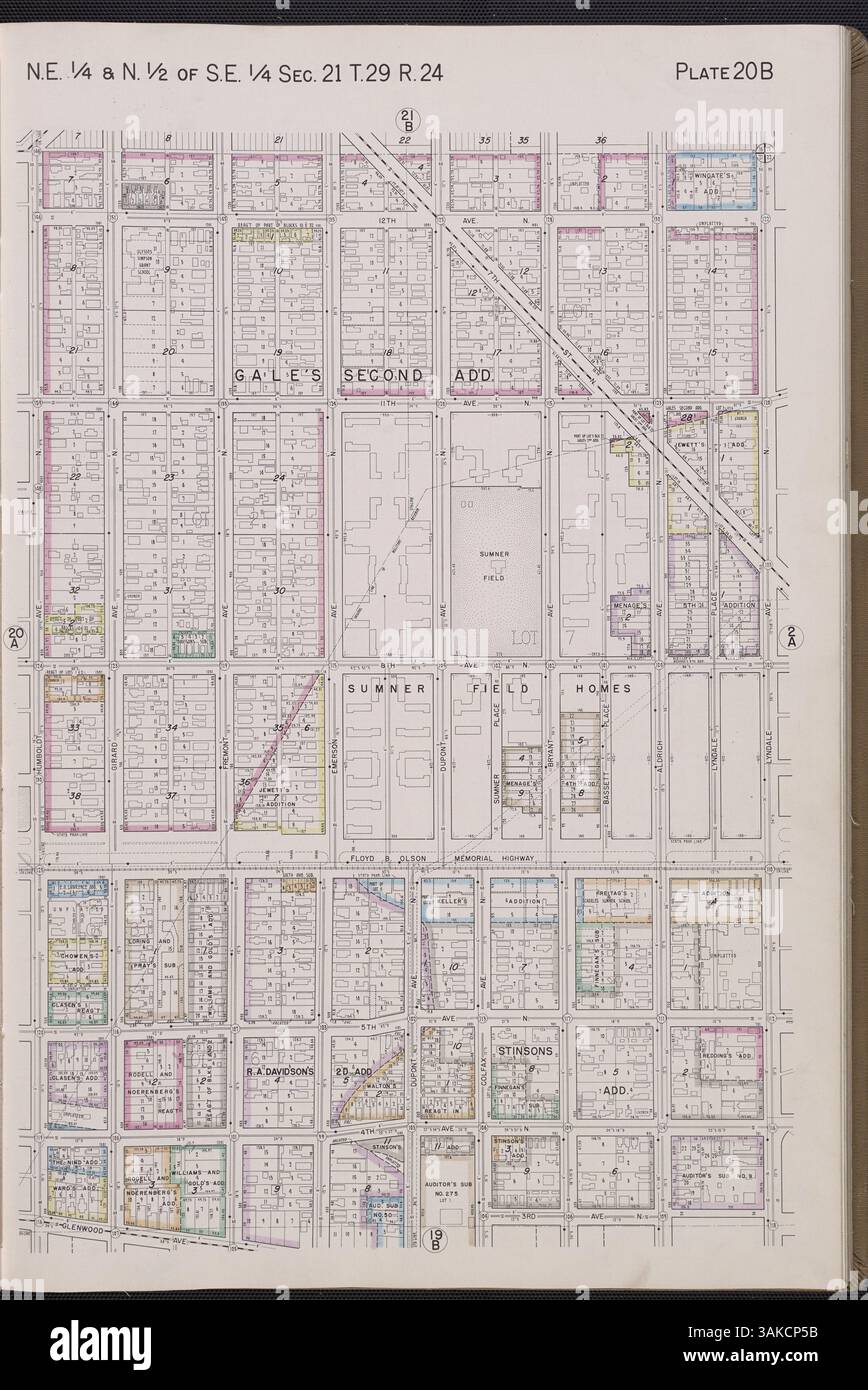 This 1940 atlas of Minneapolis is a comprehensive set of surveys and ...