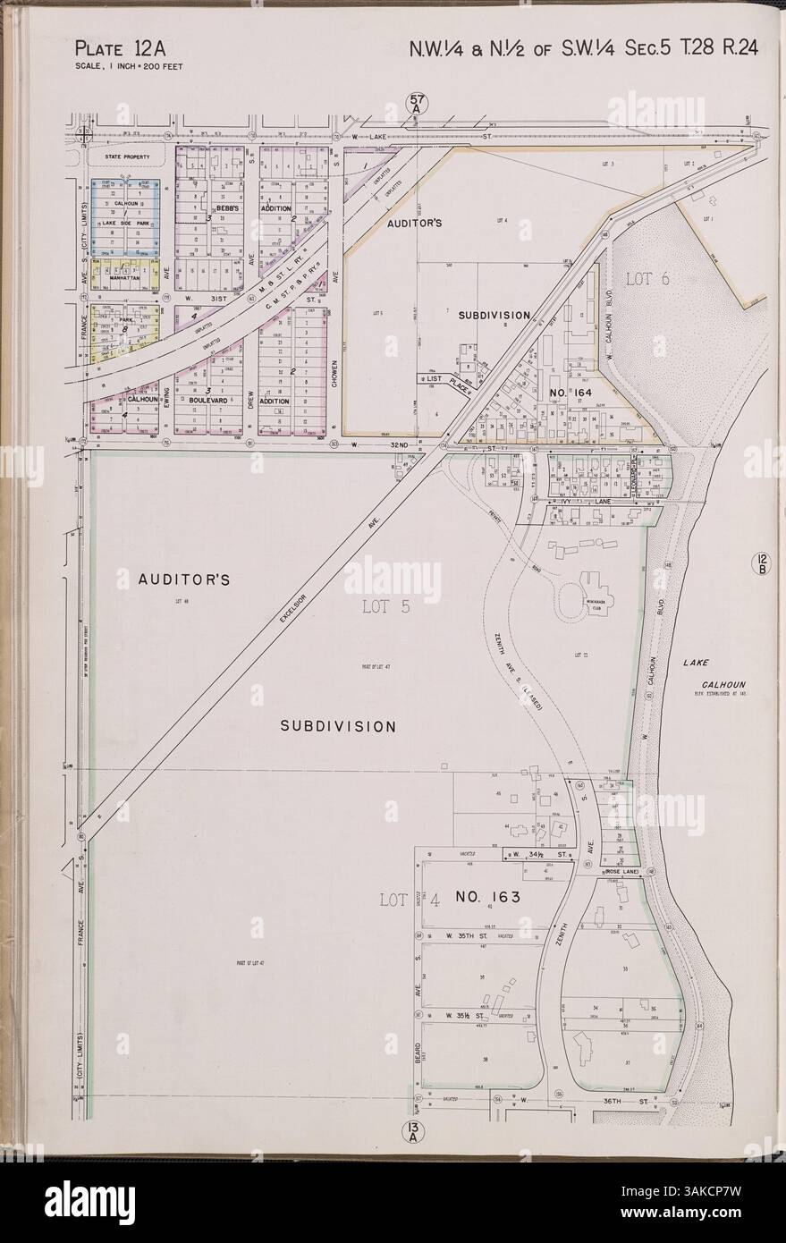 A detailed 1940 atlas of Minneapolis, Minnesota, compiled from official ...