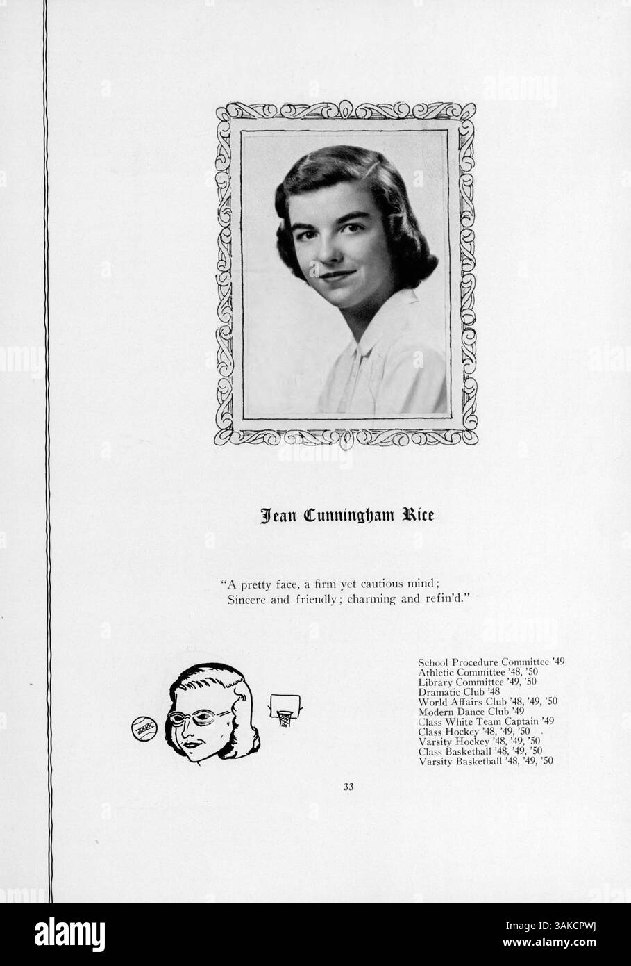 This 1950 edition of the Northrop Collegiate Yearbook showcases the key ...