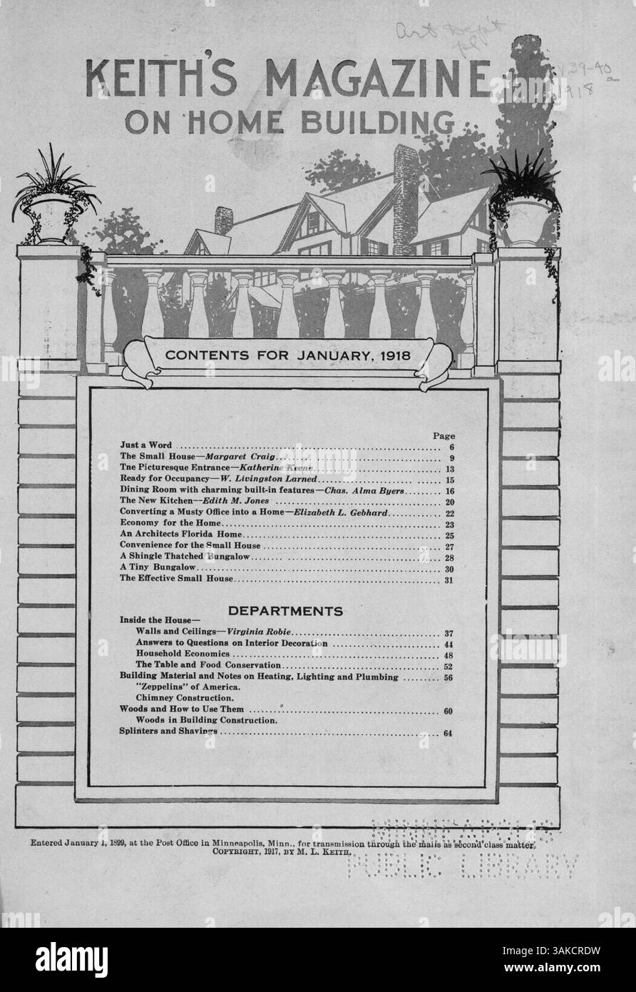 Published monthly by architect Max L. Keith, Keith's Magazine offers ...