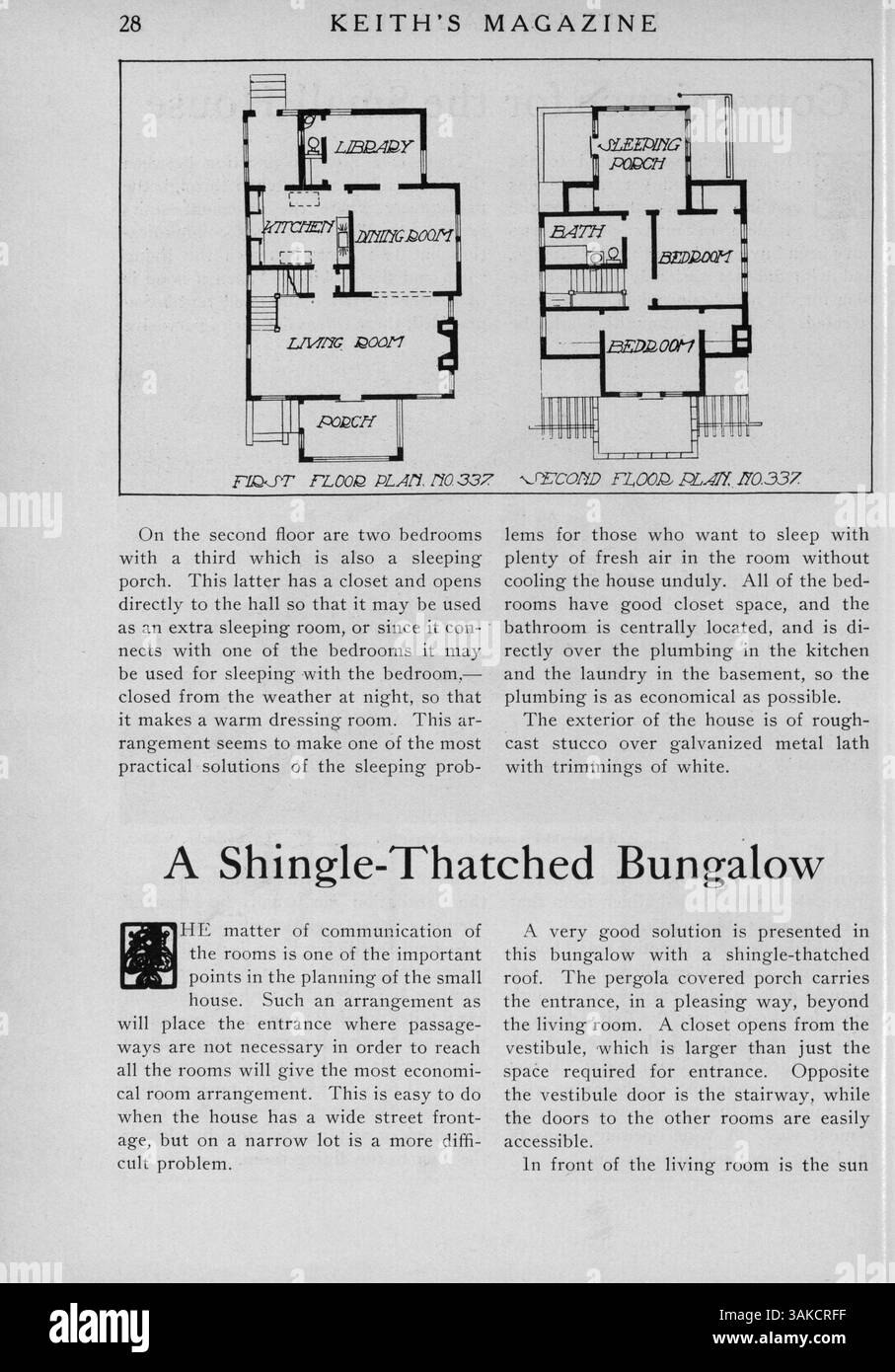 1918 home designs Black and White Stock Photos & Images - Alamy