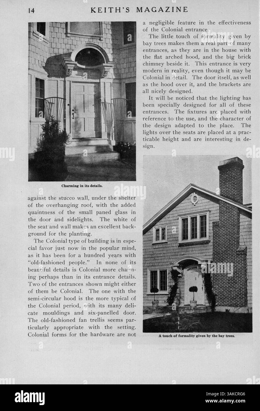 Keith's Magazine, edited by architect Max L. Keith and published ...