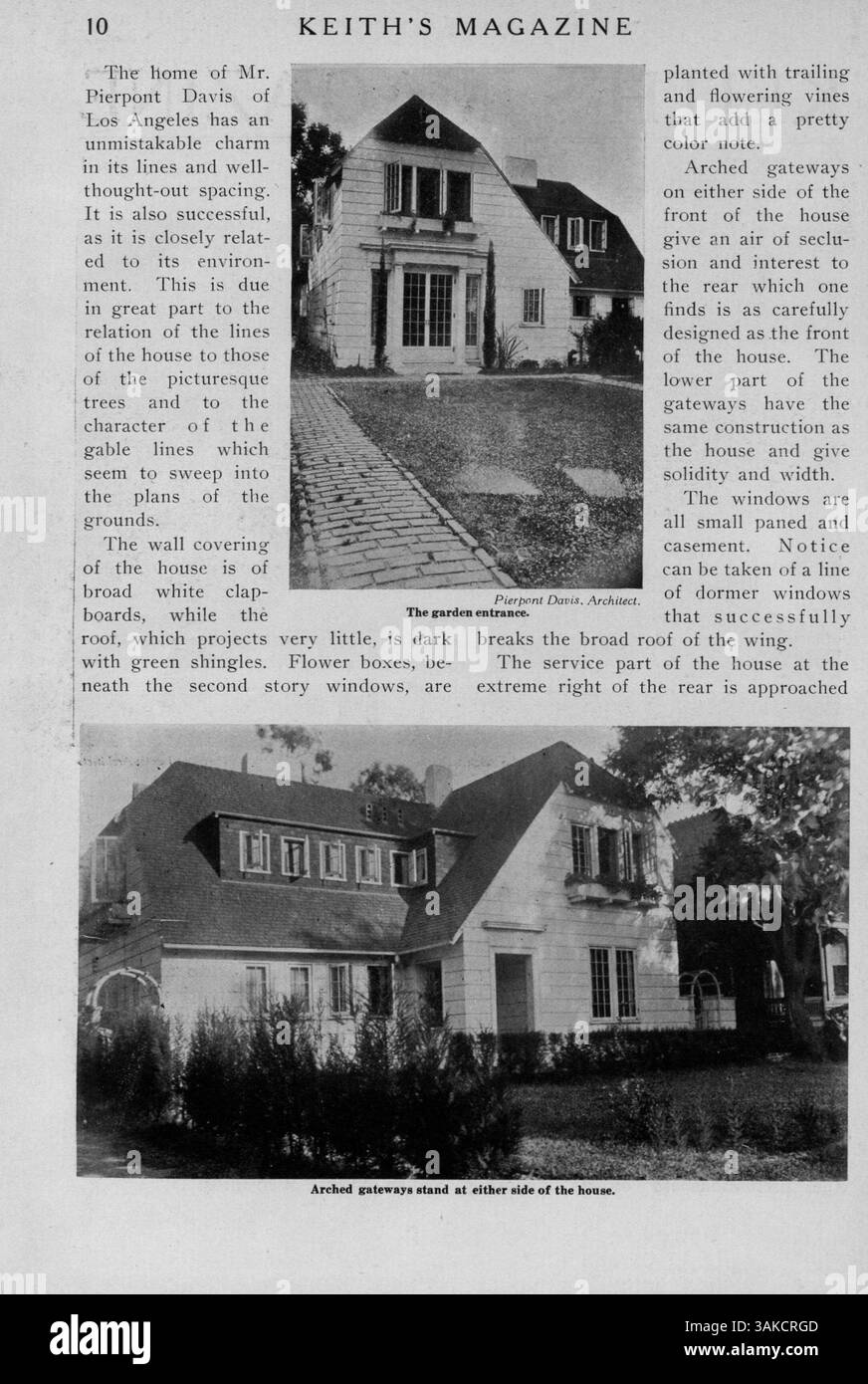 Keith's Magazine, published in 1918 by architect Max L. Keith, includes ...