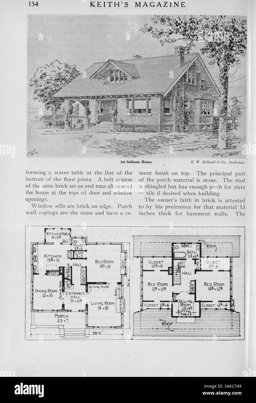 A 1918 publication by architect Max L. Keith, Keith's Magazine on Home ...