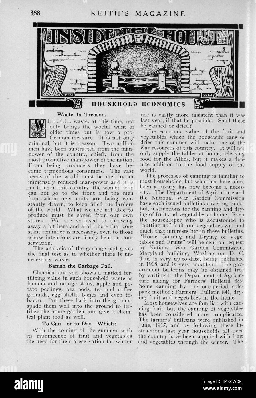 Keith’s Magazine, founded by Max L. Keith in 1918, features home ...