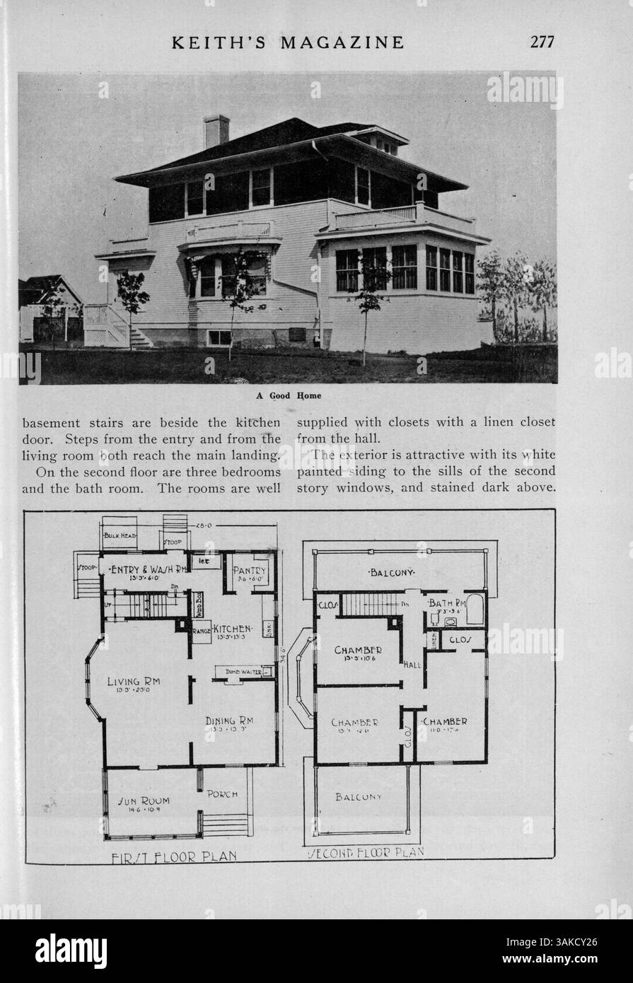 Keith's Magazine, published by architect Max L. Keith in 1918, features ...