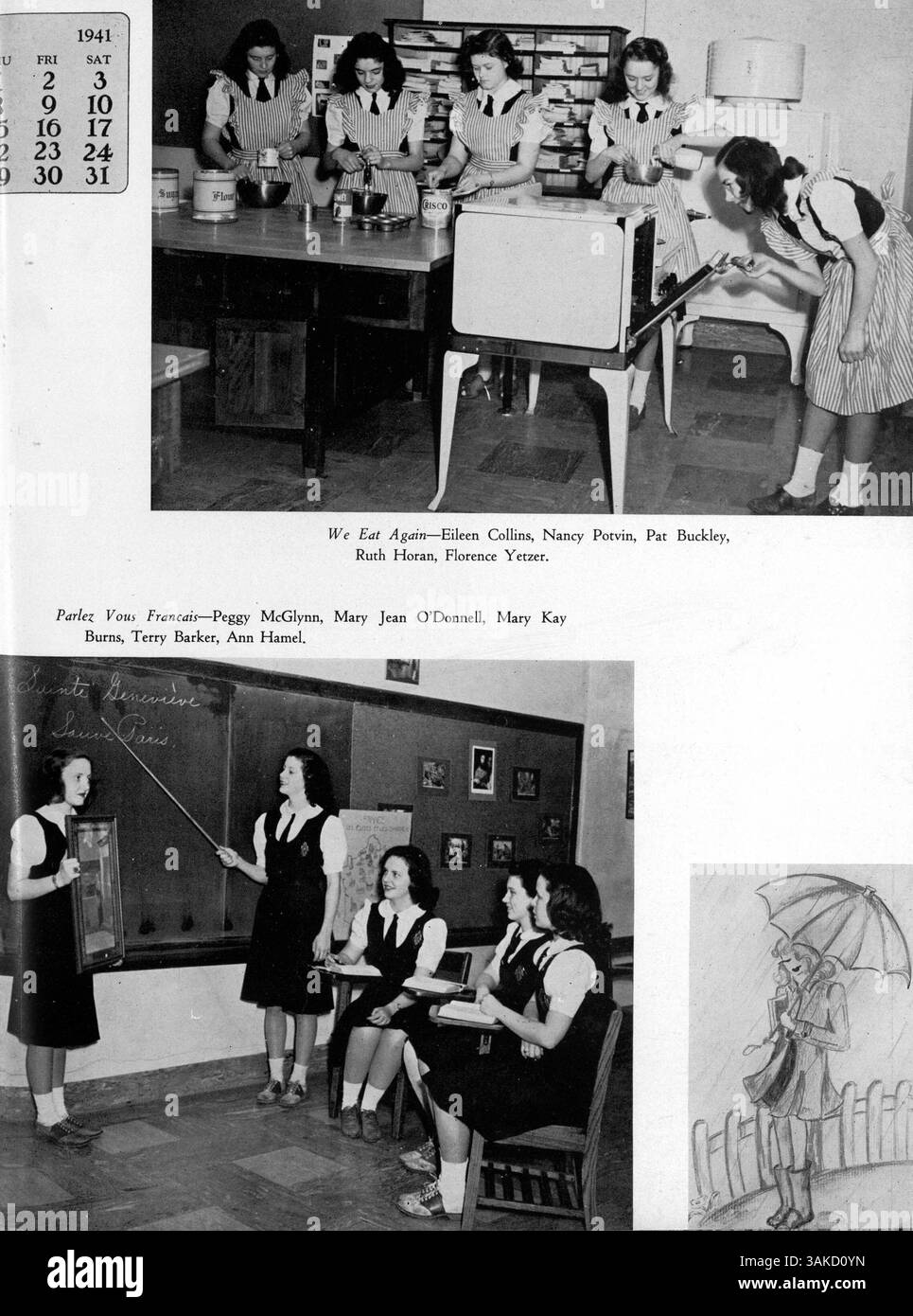 The Angelus yearbook from 1941 highlights students, faculty, athletics ...