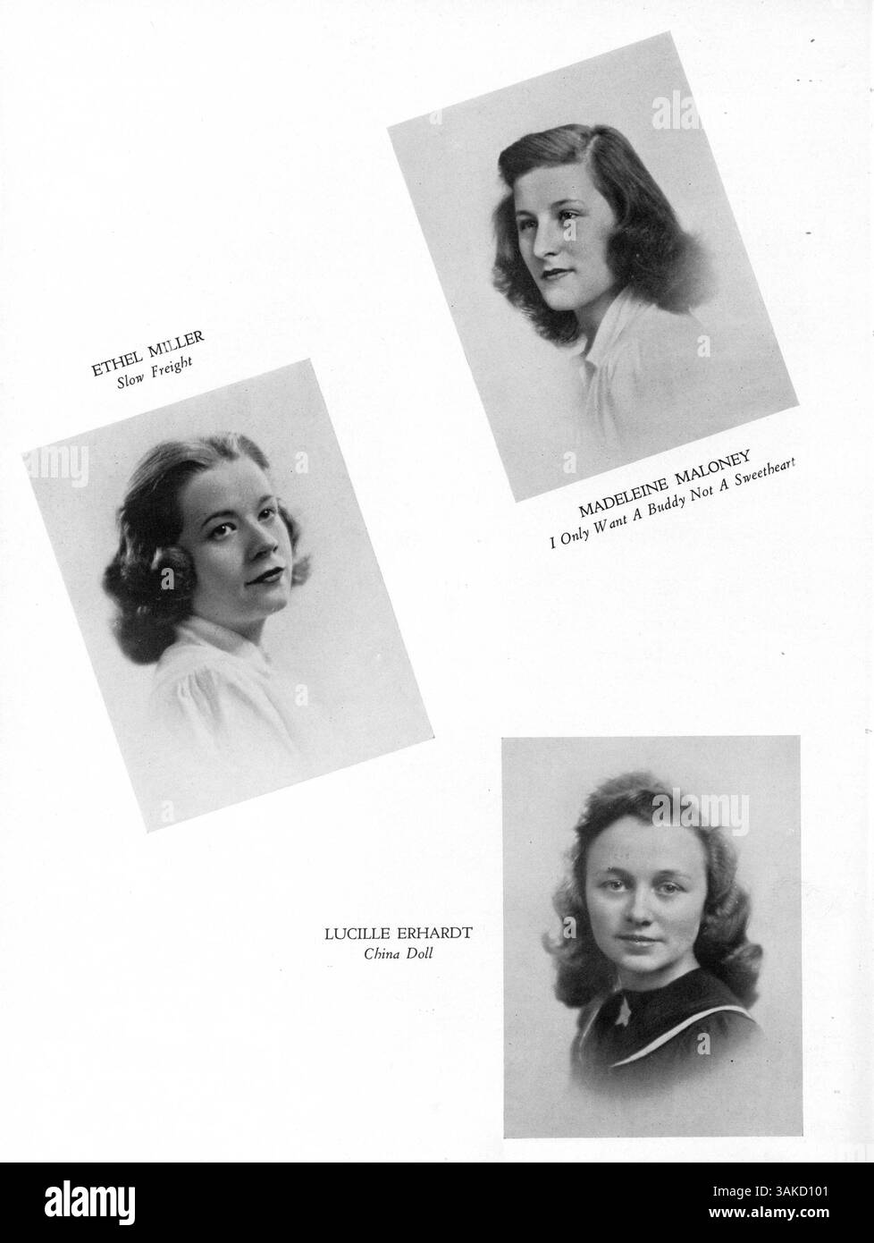 'The Angelus' yearbook from Academy of Holy Angels in 1941 highlights ...
