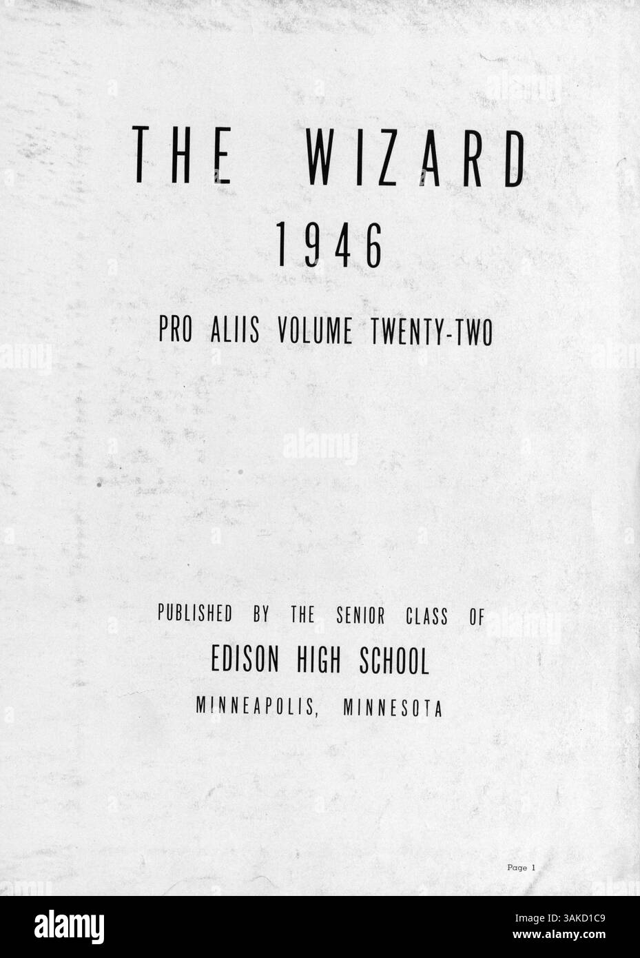 The 'Wizard' yearbook of 1946 captures the essence of the 1945-1946 ...