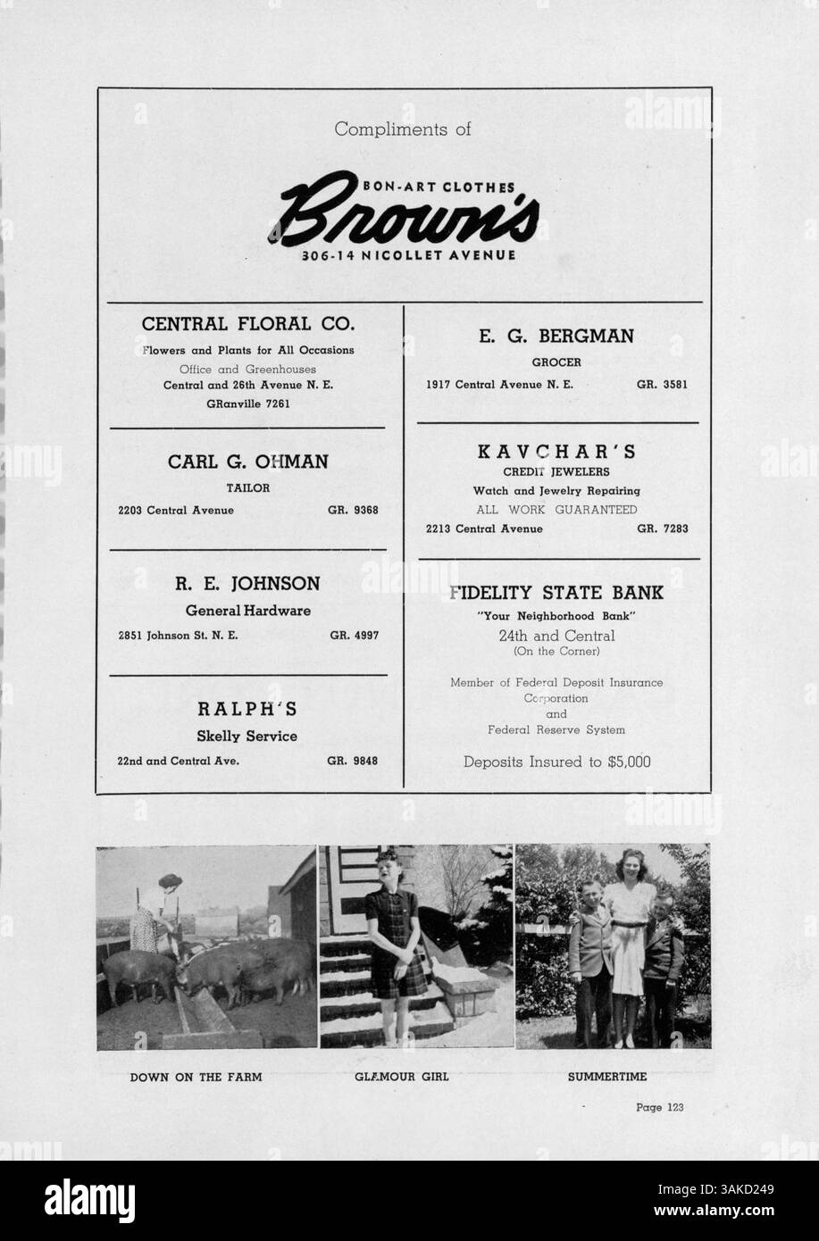 The 1946 yearbook from Edison High School documents students, teachers ...