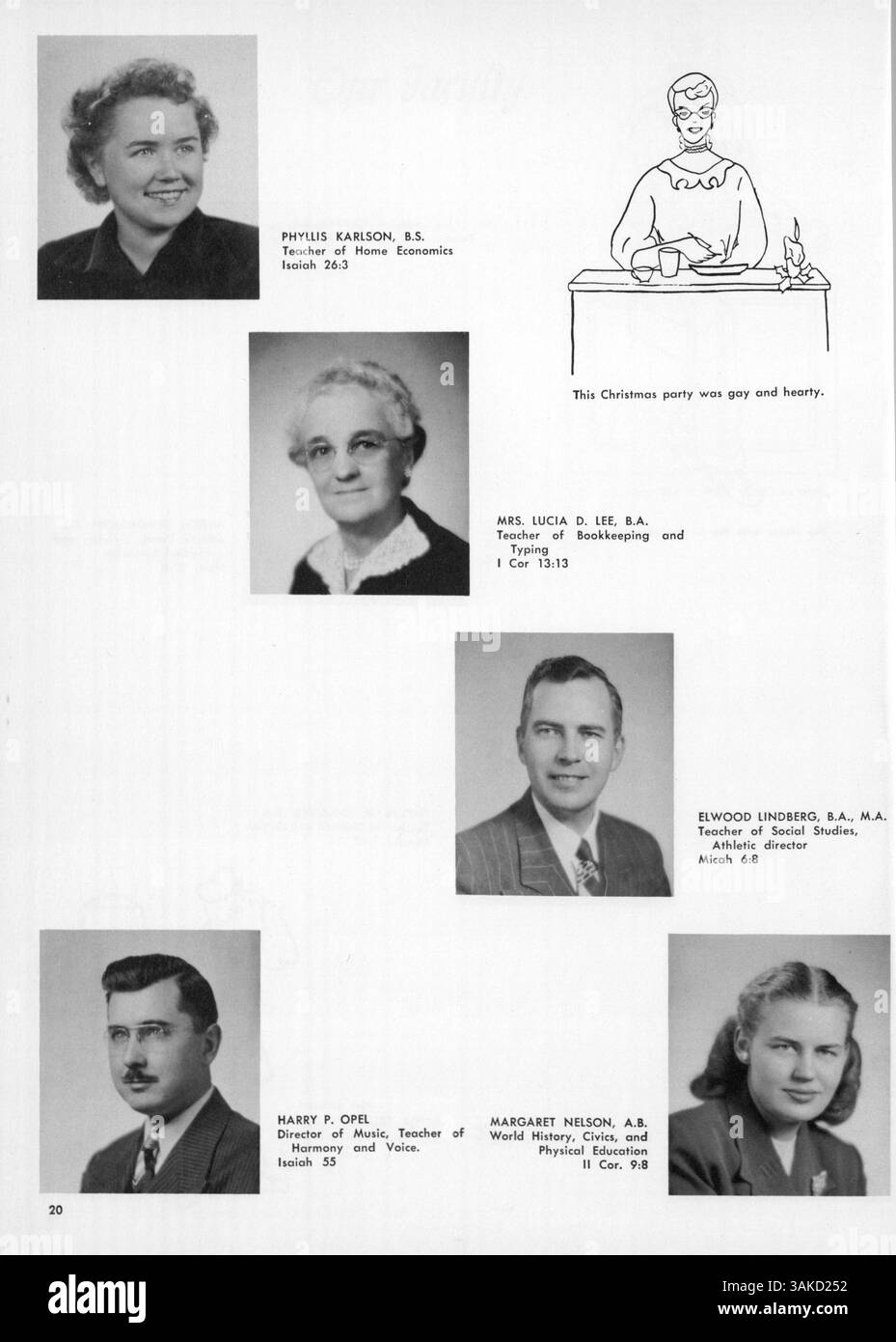 The 1953 Antler yearbook from Minnehaha Academy documents students ...