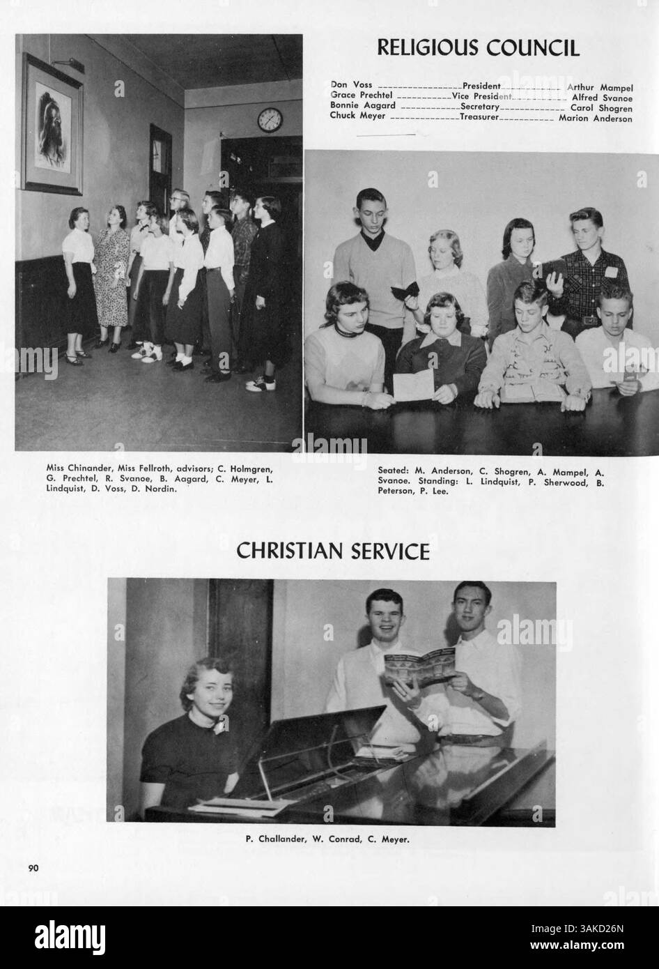 Minnehaha Academy's 1953 'Antler' yearbook documents the school's ...