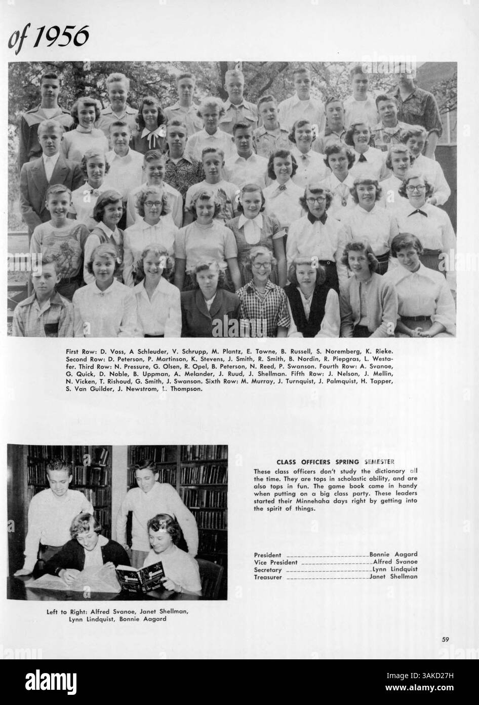 The 1953 Antler yearbook from Minnehaha Academy features key moments ...