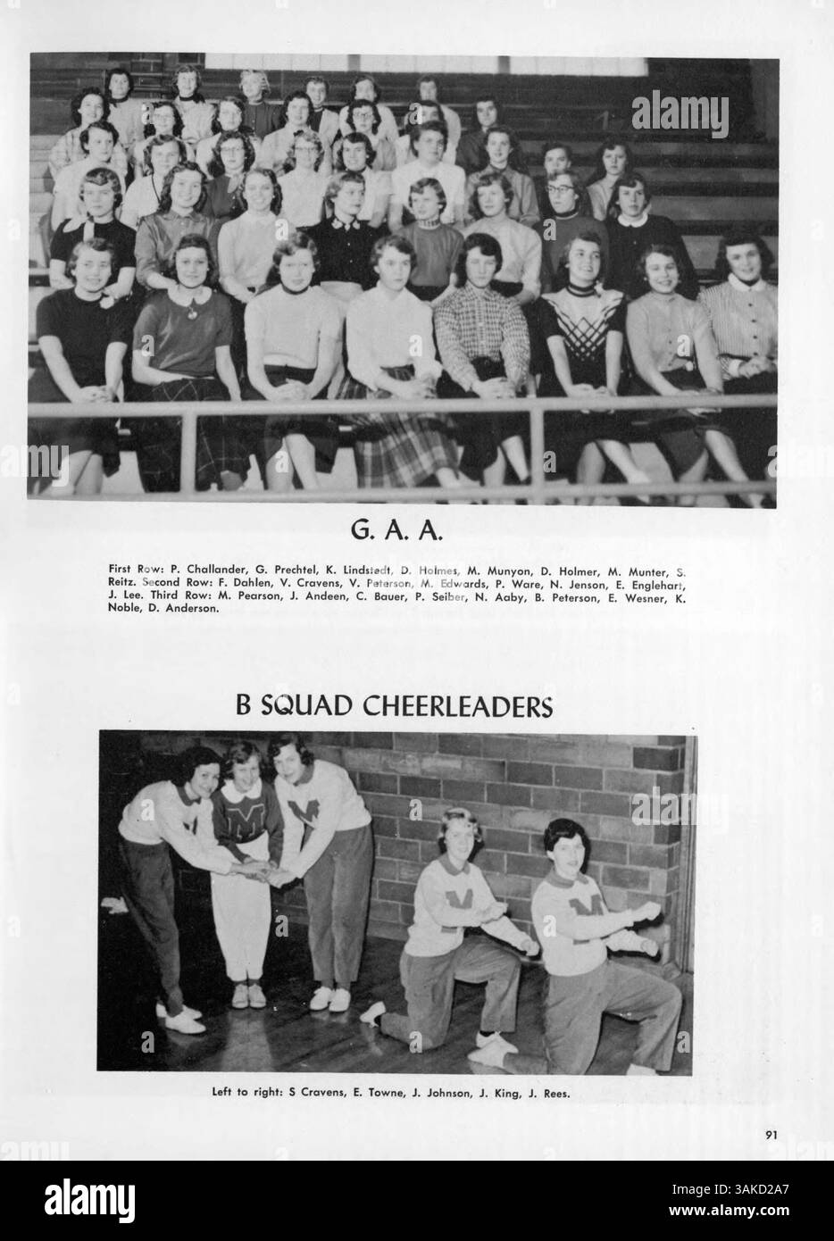 The 1953 'Antler' yearbook from Minnehaha Academy records the ...