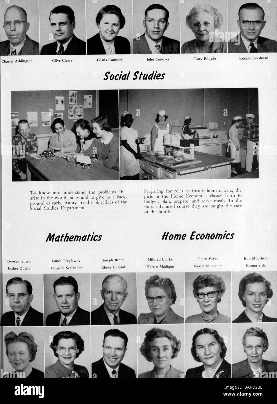 This 1953 Polaris yearbook from North High School showcases students ...