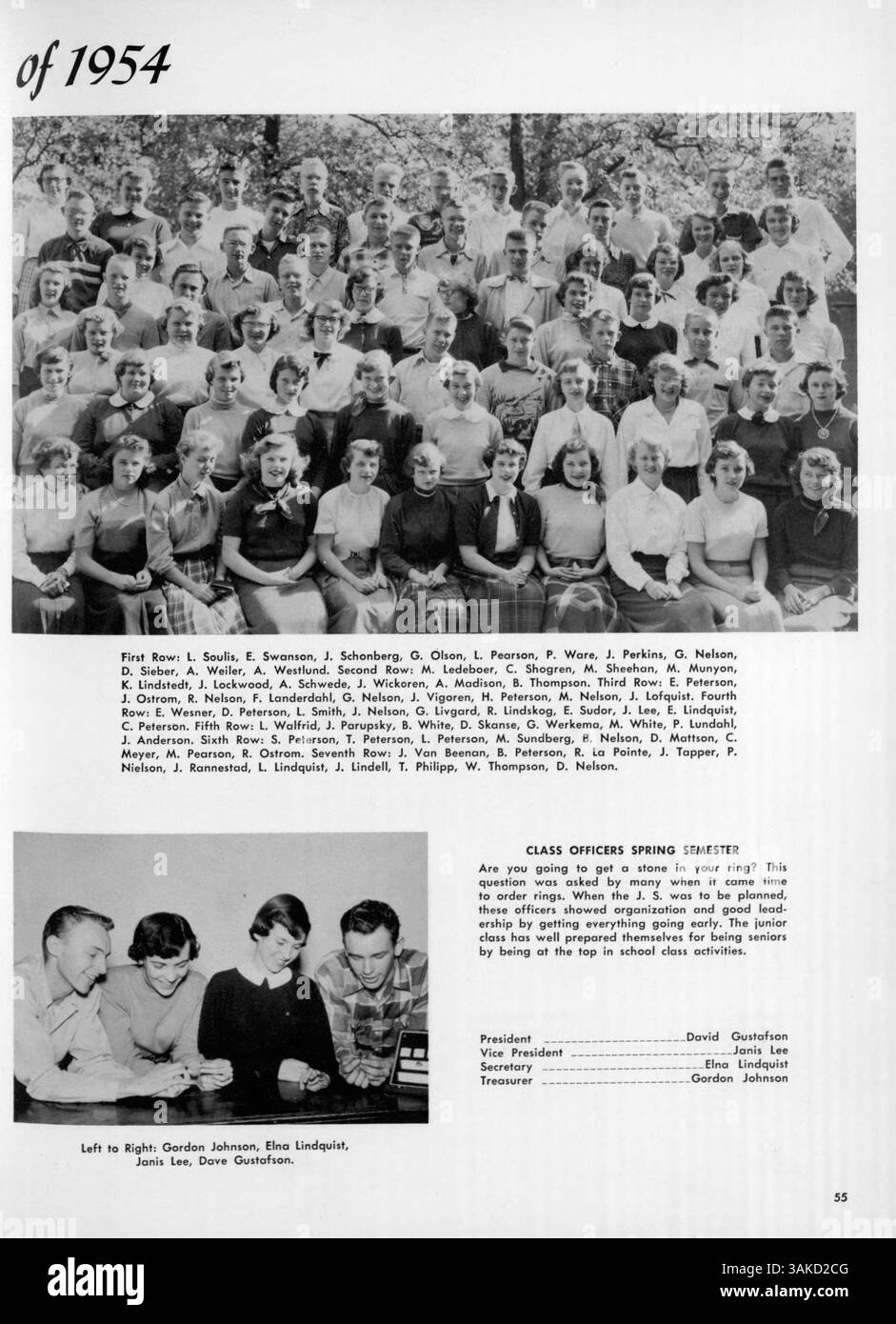This 1953 yearbook from Minnehaha Academy presents the students ...