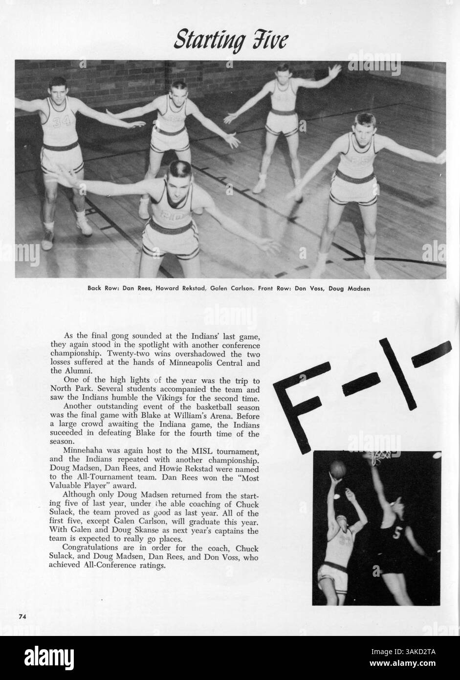 The 1953 Antler yearbook from Minnehaha Academy showcases the students ...