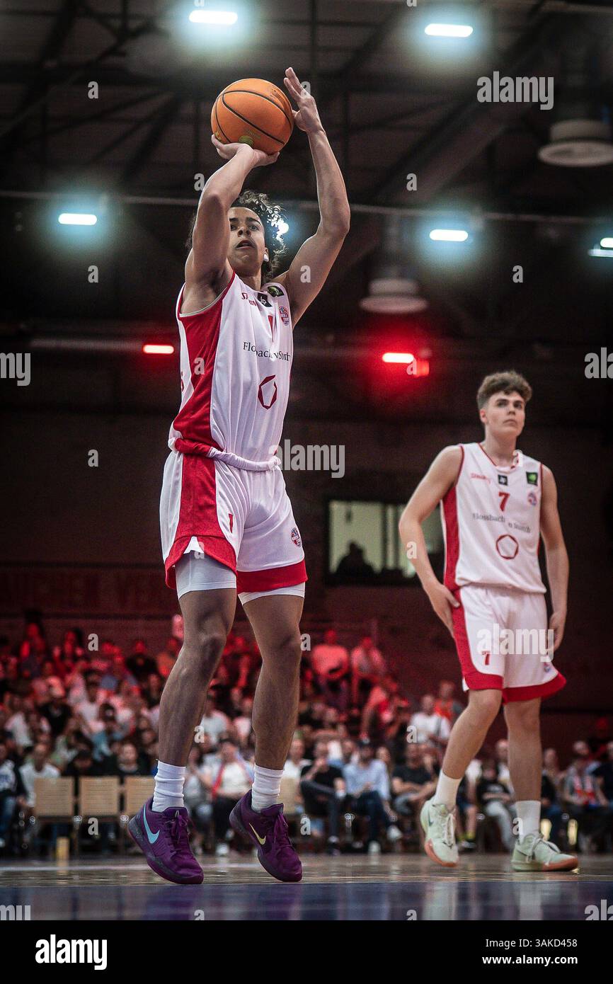 Davi Remagen (Point Guard, RheinStars K?ln, 1) beim Freiwurf; K?ln, 12. ...