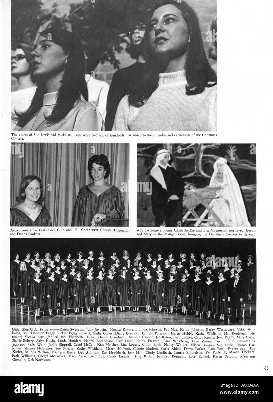 The 1967 Kennedy High School yearbook features photographs and write ...