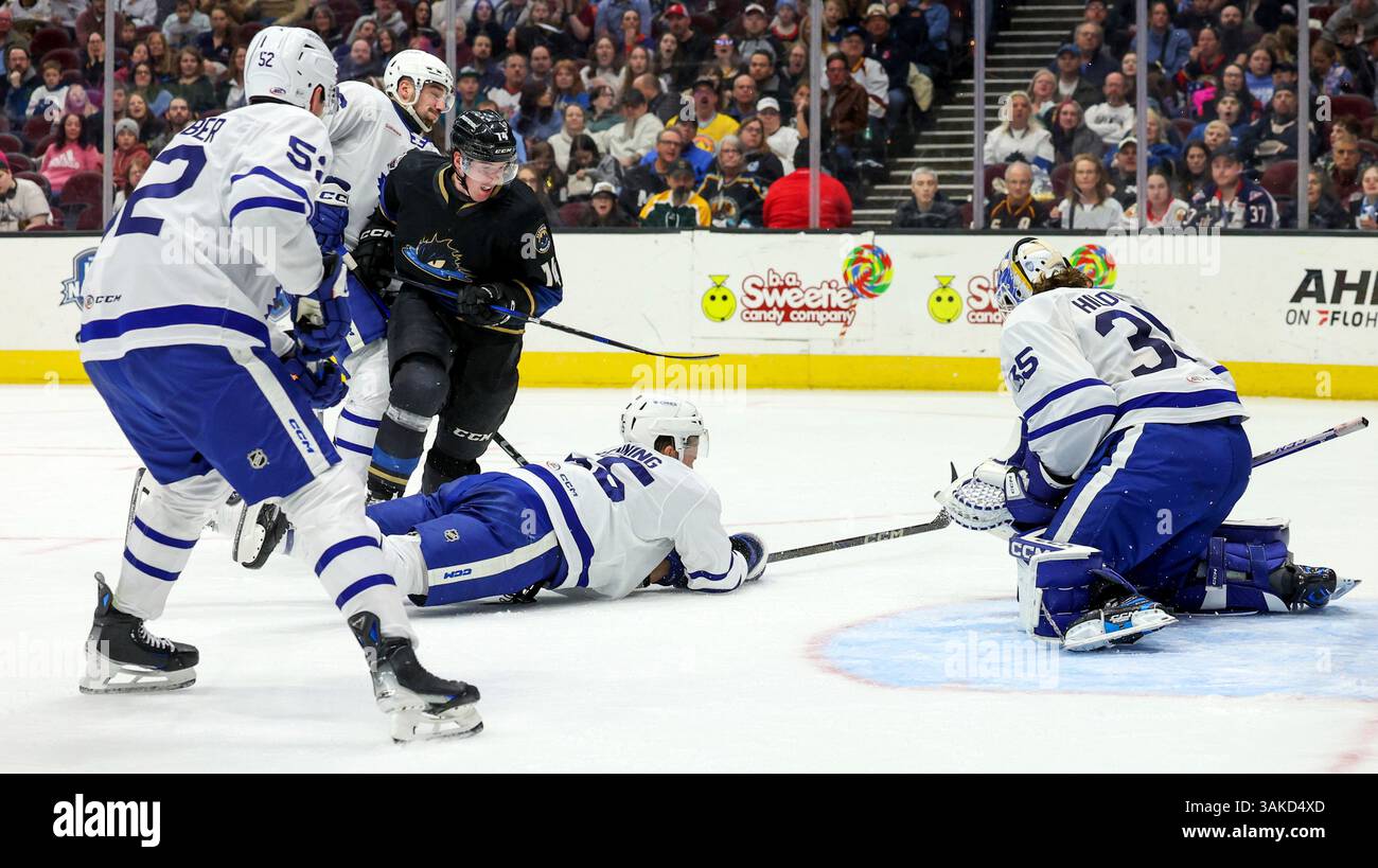 CLEVELAND, OH - APRIL 12: Toronto Marlies defenseman Matt Benning (55 ...