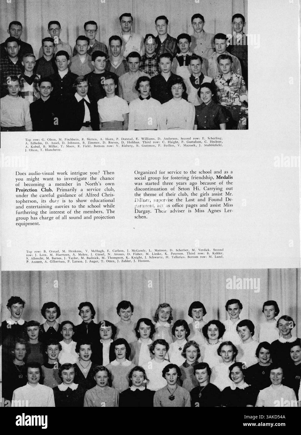 North High School's Polaris yearbook for 1953 highlights the school year's achievements ...