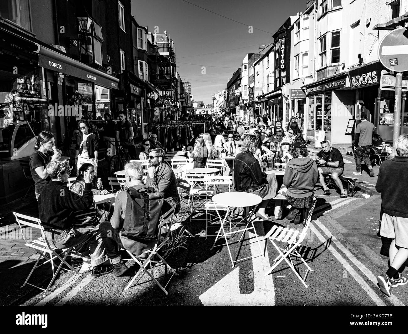 On brighton seafront people Black and White Stock Photos & Images - Alamy