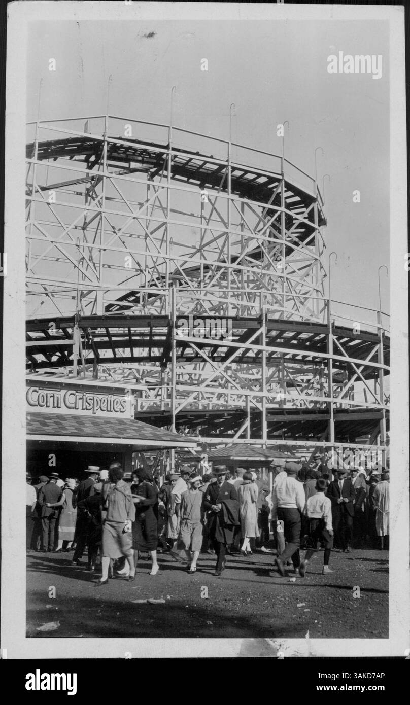 People are shown outside of the Corn Crisperies food stand at Excelsior ...
