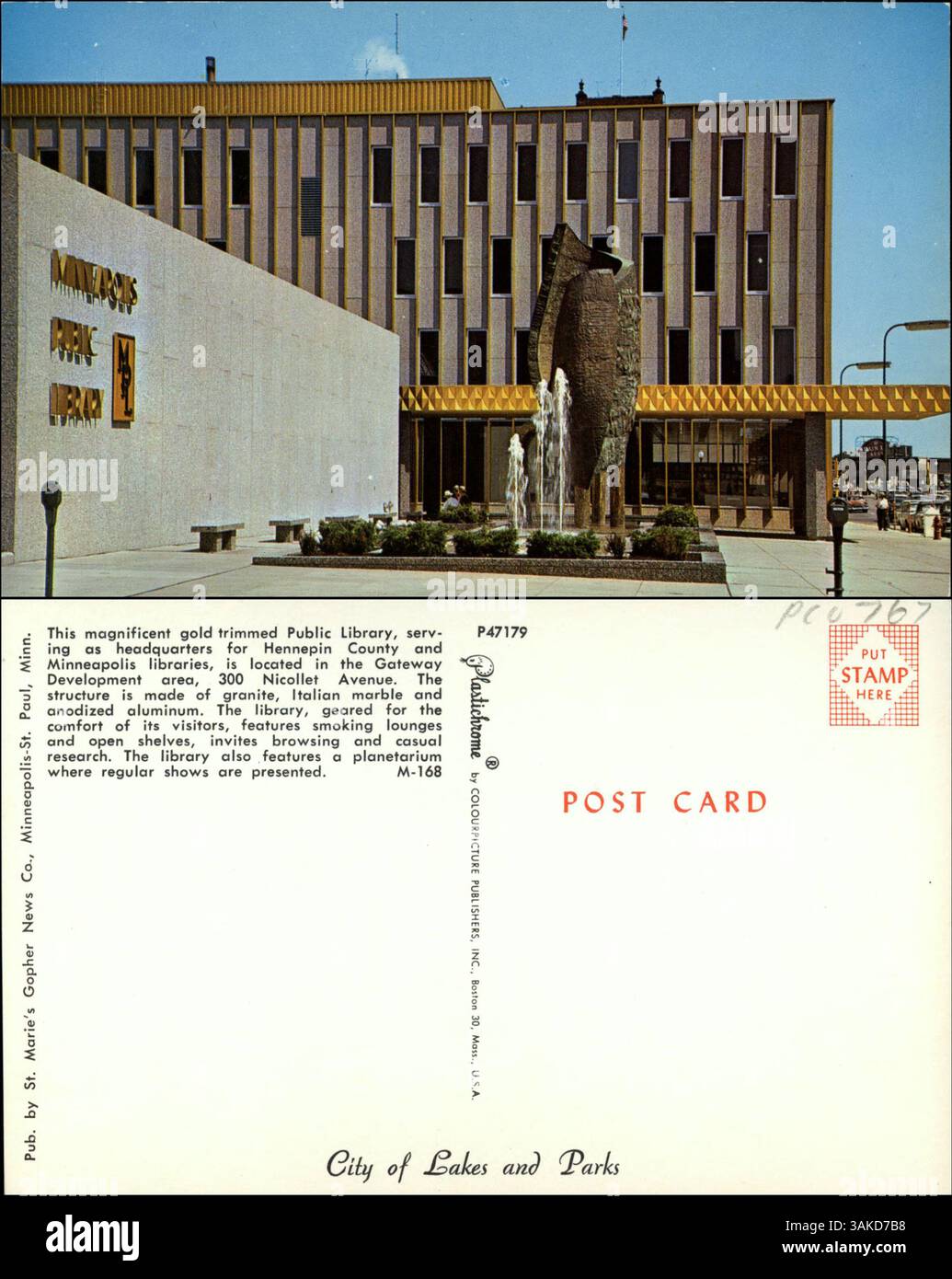 The Minneapolis Public Library, located at 300 Nicollet Avenue, is a ...