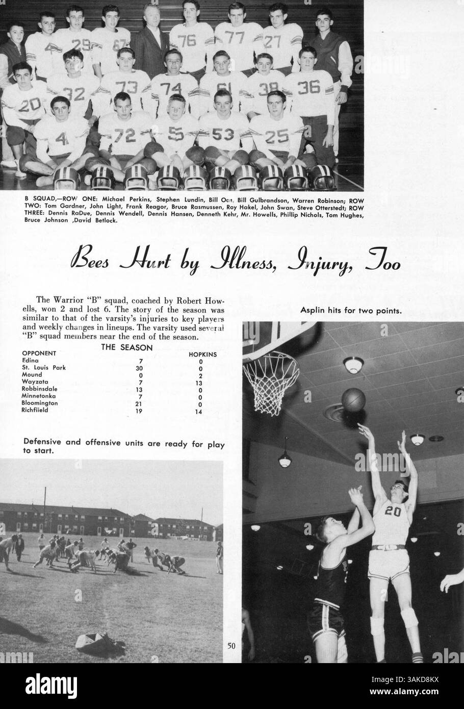 'The Warrior' yearbook from Hopkins High School in 1958 documents ...
