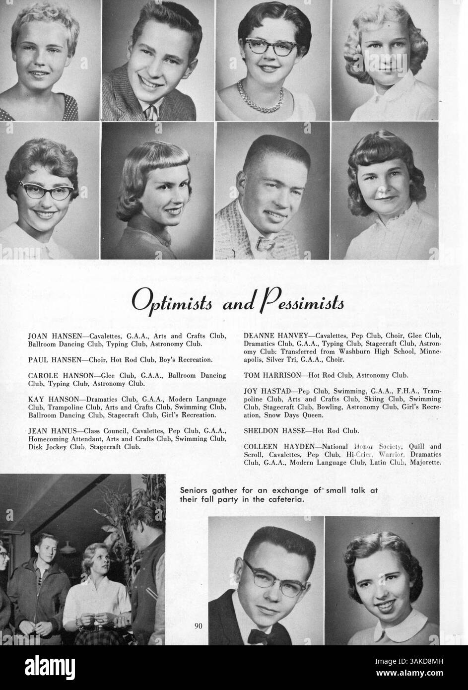 This edition of 'The Warrior' from 1958 showcases student portraits ...