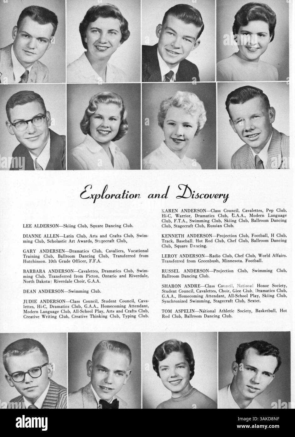 'The Warrior' 1958 yearbook from Hopkins High School captures the ...