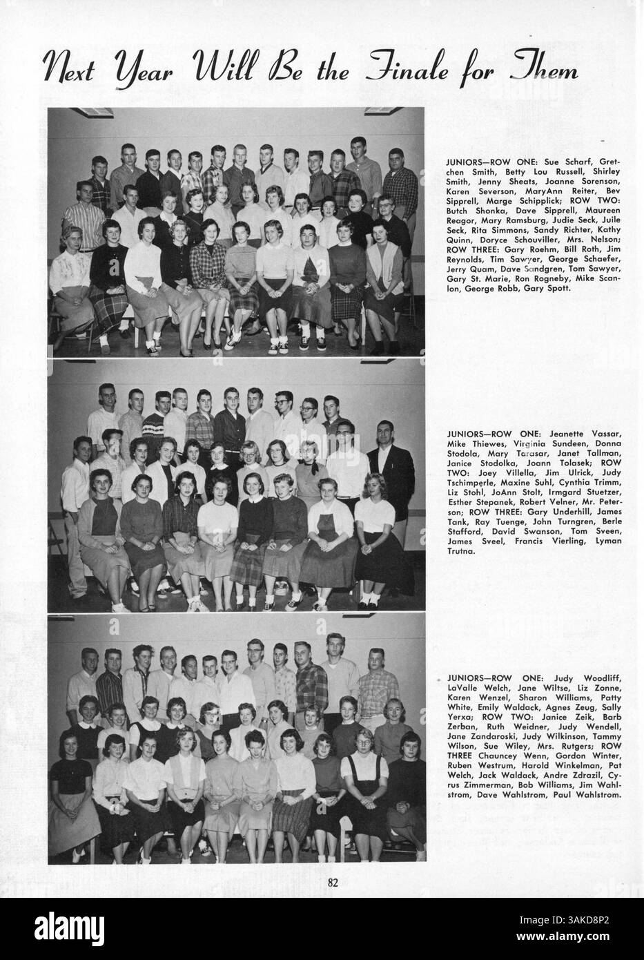 The 1958 'Warrior' yearbook from Hopkins High School documents the ...