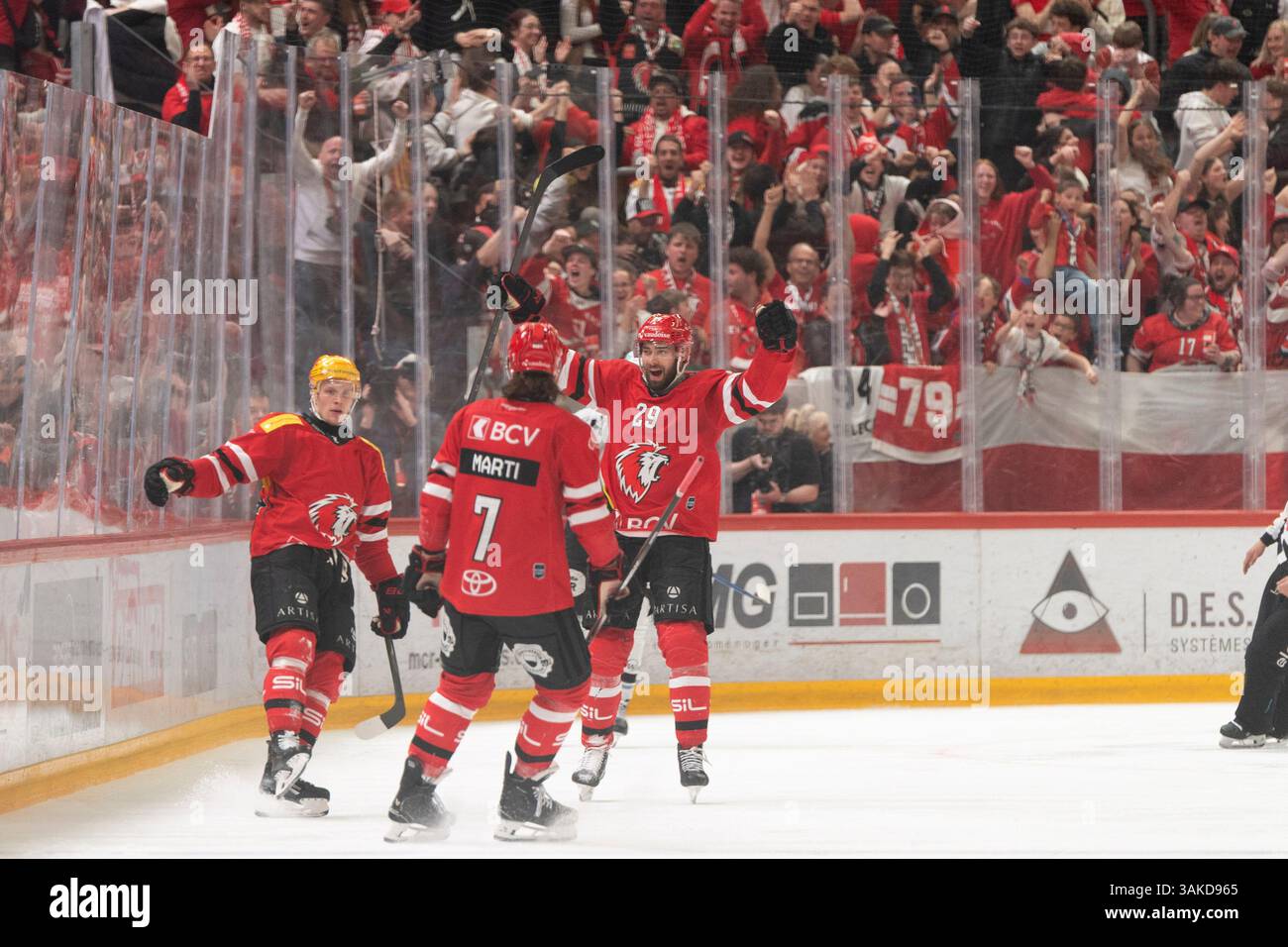 Lausanne Switzerland, 04 12 2025: Antti Suomela (offense) PostFinance ...
