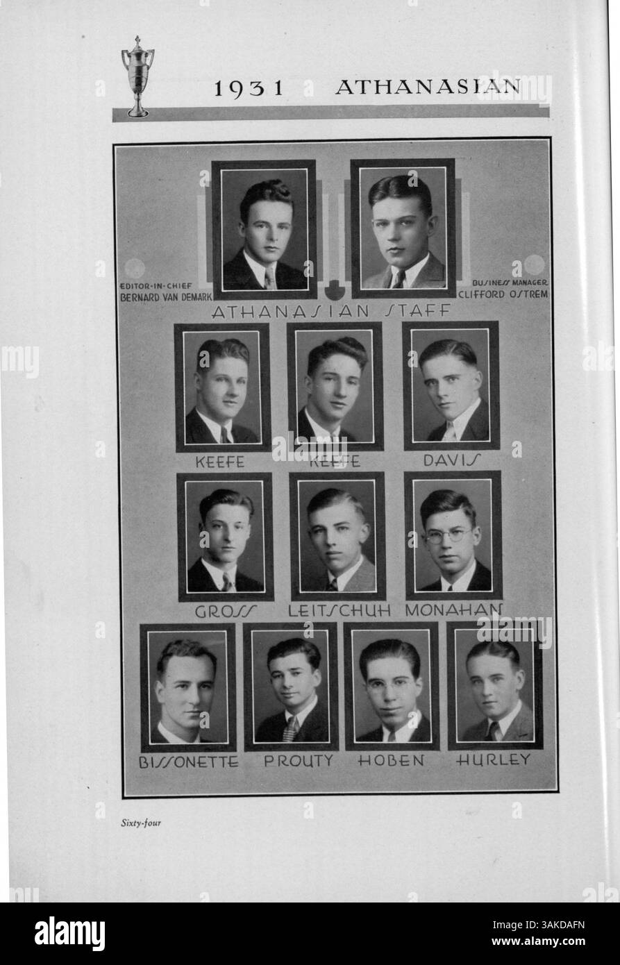 The 1931 'Athanasian' De La Salle Yearbook captures the students ...