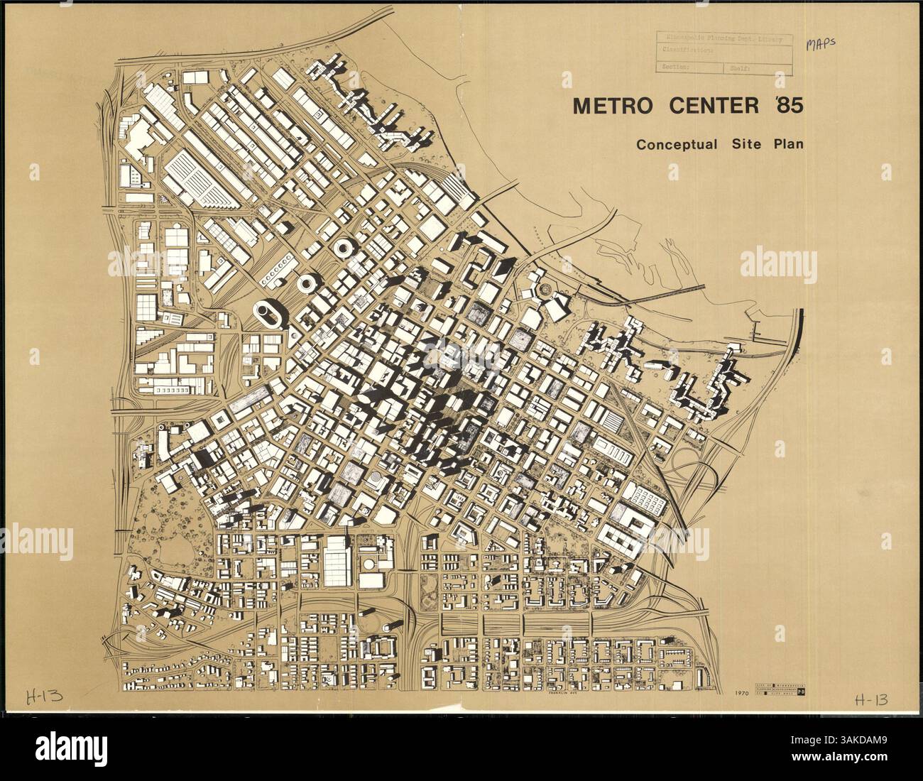 The Metro Center '85 Conceptual Site Plan maps the proposed future ...