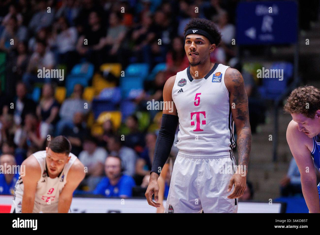 Frankfurt, Deutschland. 12th Apr, 2025. Rivaldo Soares (Telekom Baskets ...