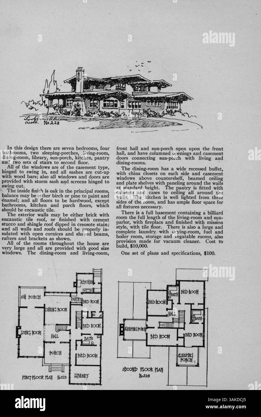 This historical catalog presents over fifty designs of bungalow houses ...