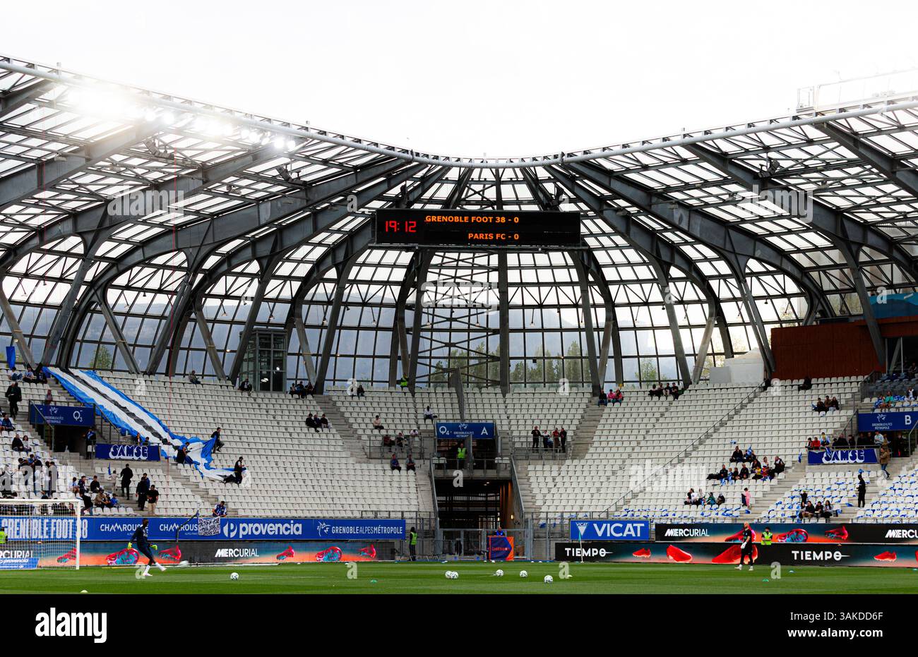 Grenoble, France, March 12th, 2025 Stade des Alpes during the French ...